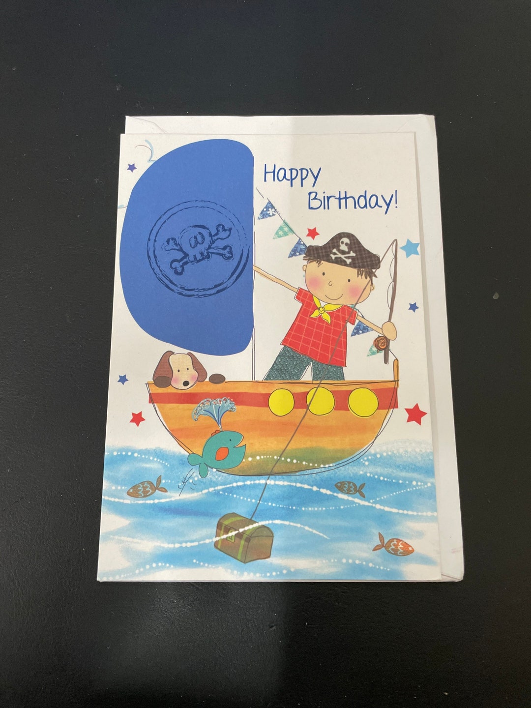 Happy Birthday Pirate Greetings Card - Etsy