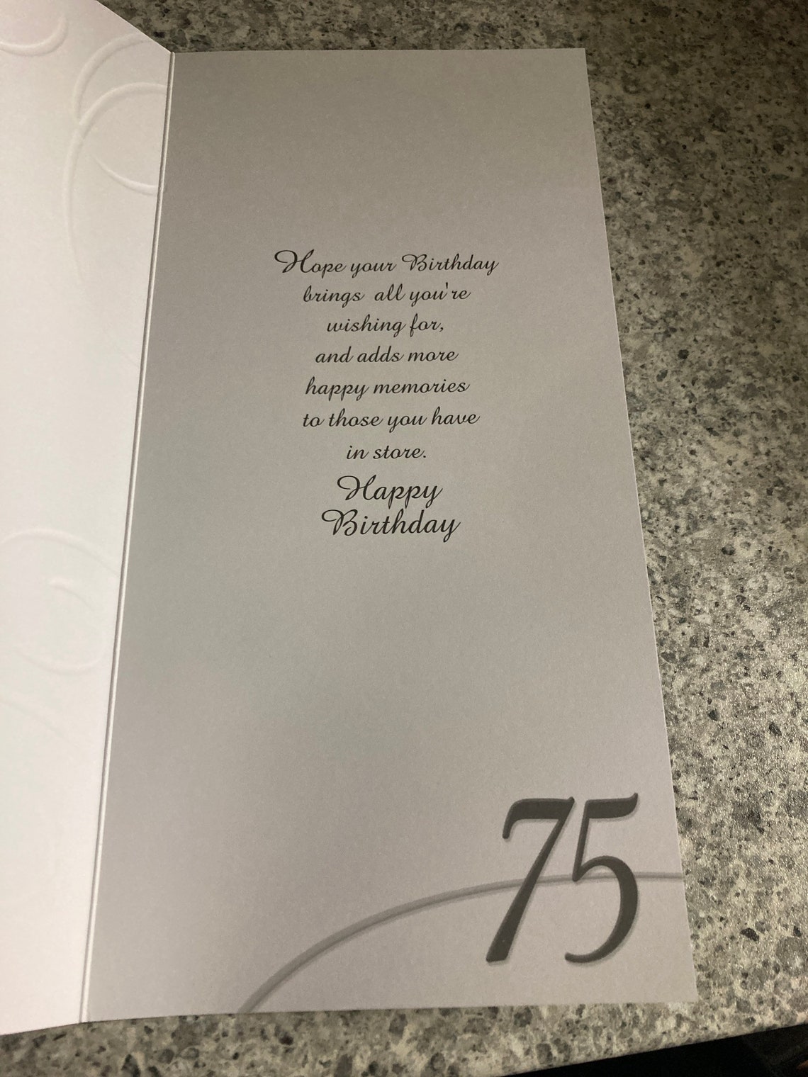 Happy 75th Birthday Large Greetings Card - Etsy