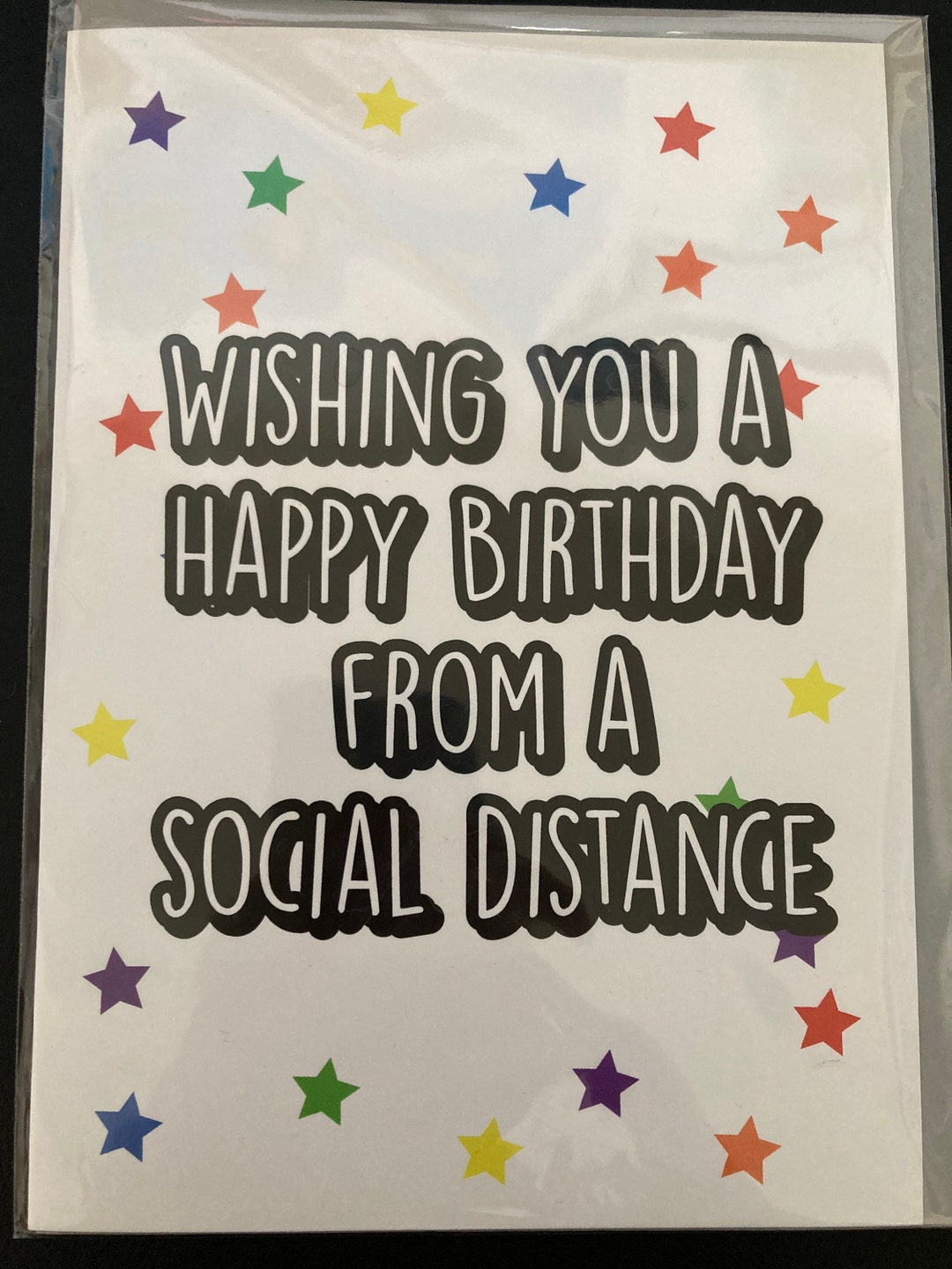 Happy Birthday From a Social Distance Birthday Greetings Card - Etsy