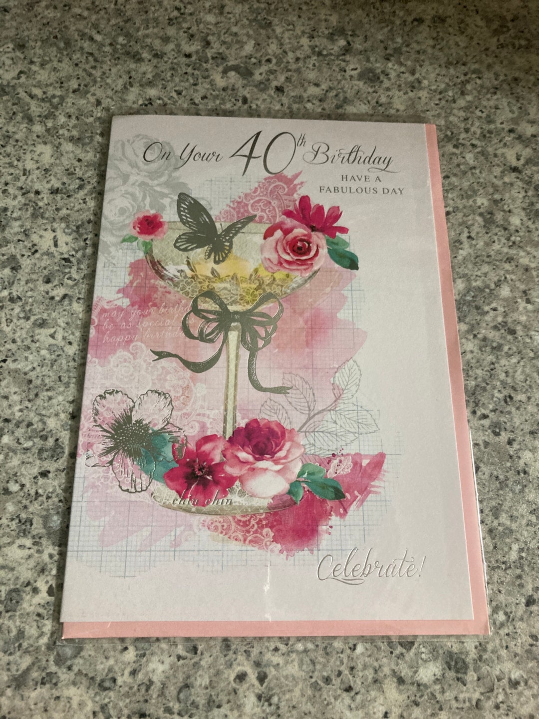 Happy 40th Birthday Greetings Card - Etsy