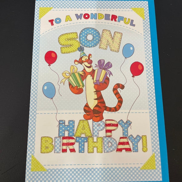 Tigger Happy Birthday Card - Etsy