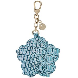 Brahmin Arctic Blue Magnolia Melbourne Croc Embossed Leather Scalloped ...