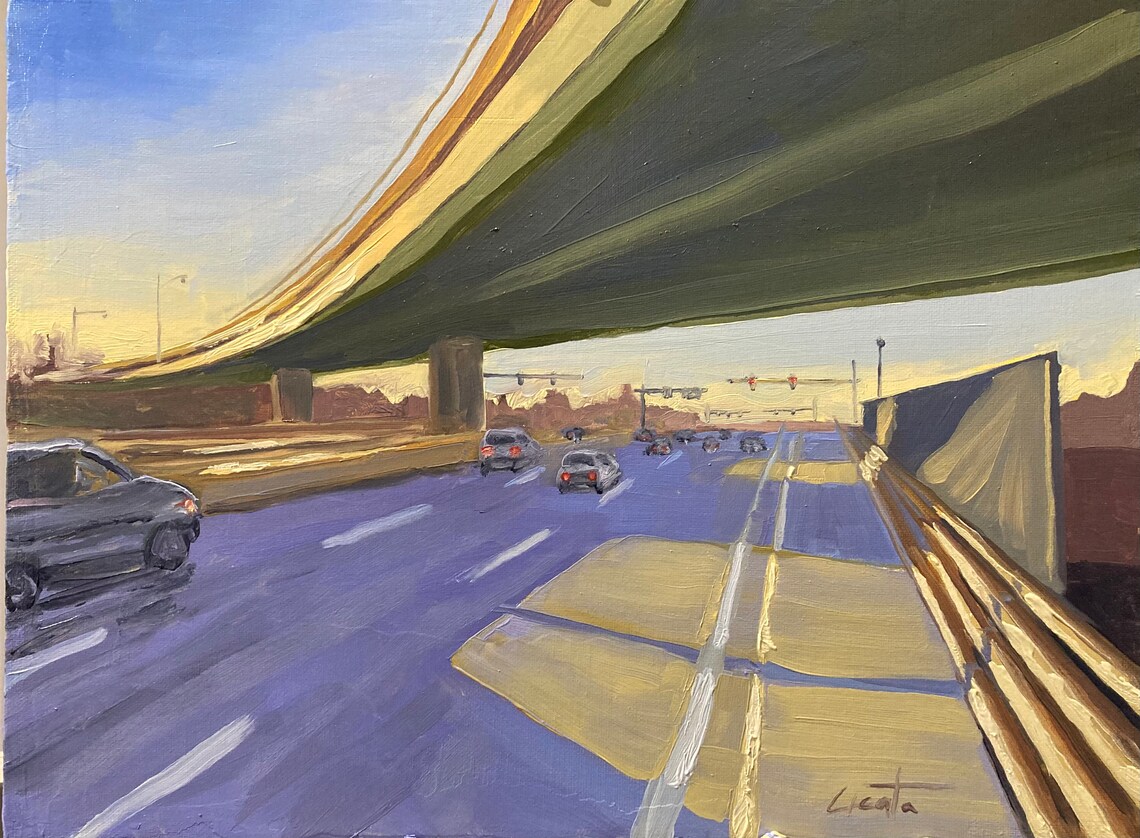 Overpass, Original Oil Painting - Etsy