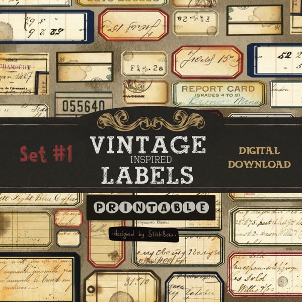 Vintage Labels and Tags - Etsy