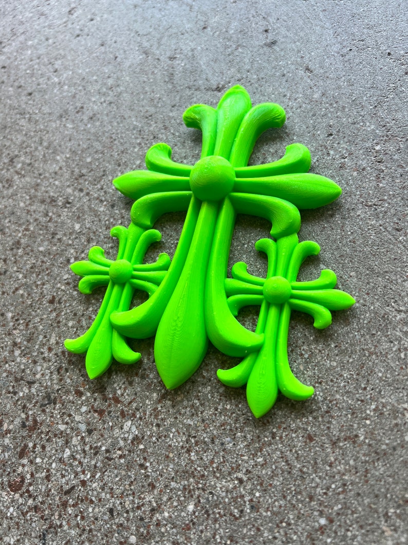 Chrome Hearts Inspired 3D TRIPLE CROSS - Etsy
