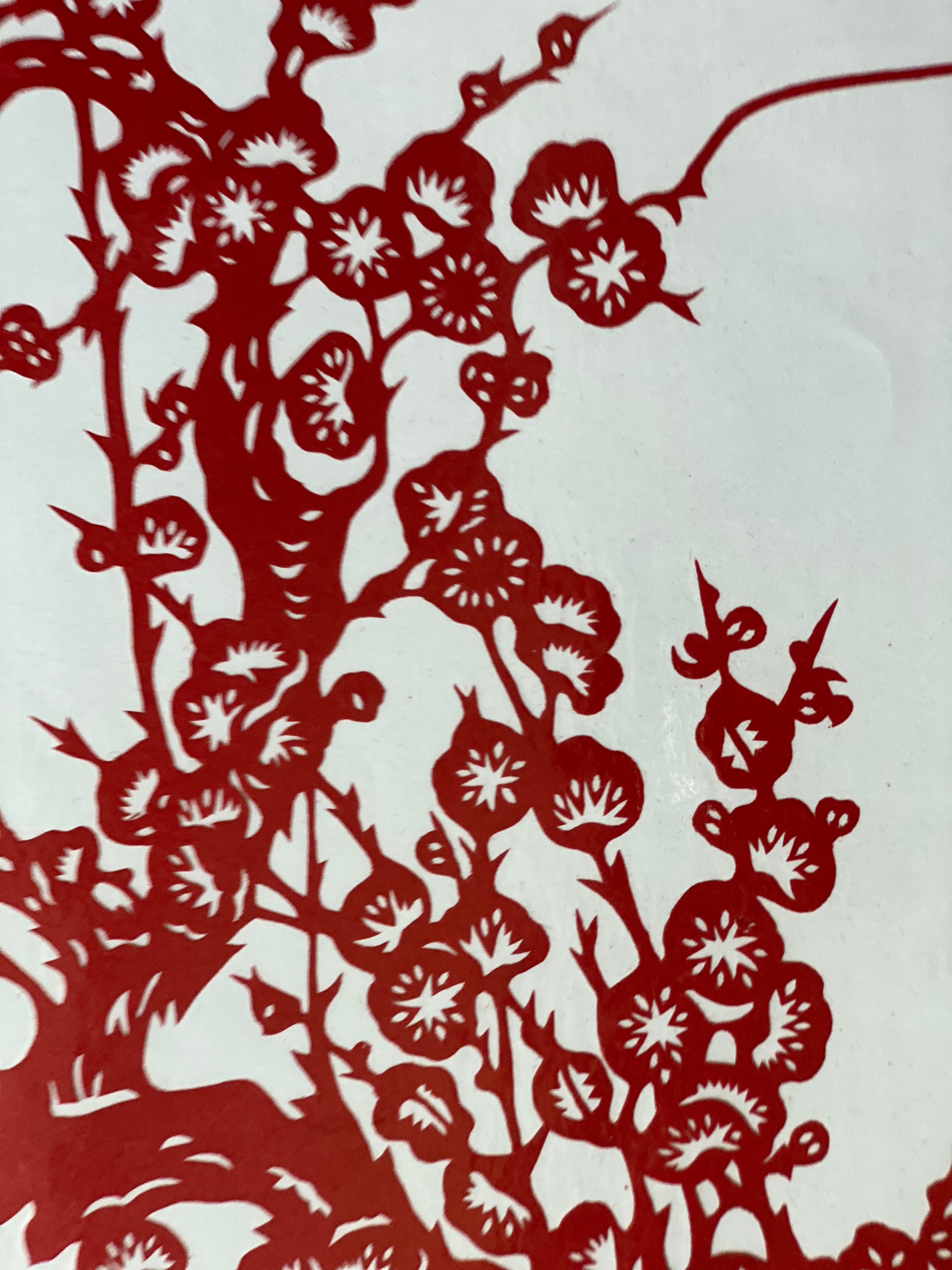 Asian Traditional Art Plum Blossom Paper Cut-hand Paper-cut-chinese ...