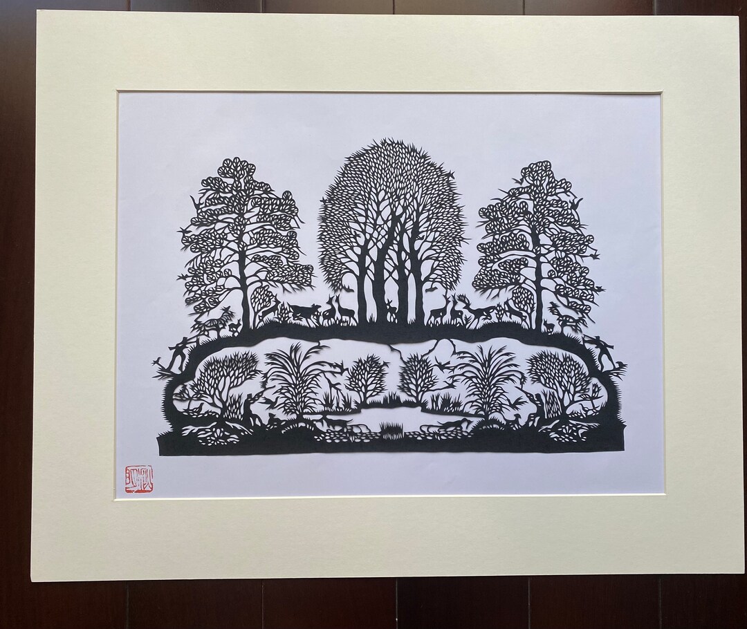 Chinese Paper Cutting Art: Traditional Folk Wall Decor - Etsy