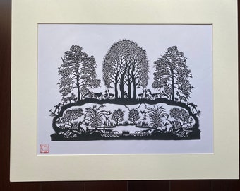 Asian Traditional Art Peacock Paper Cutting Papercut-paper Cut-hand ...