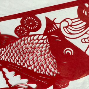 Chinese Grilles, Chinese Paper-cut Art for Koi Fish and Lotus Chinese ...