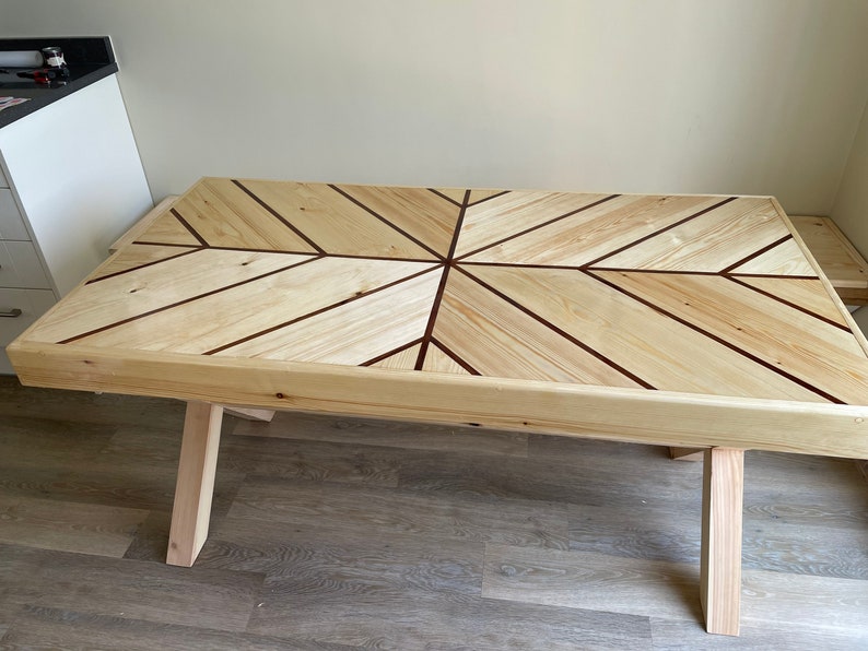 Herringbone Dining Table - Etsy