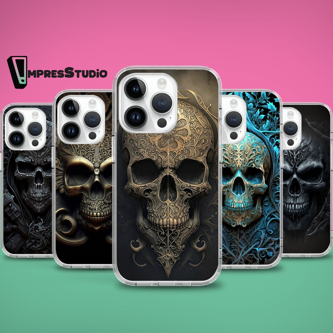 3D Skeleton Phone Case for iPhone 16e 16 15 14 13 12 Case for Samsung ...