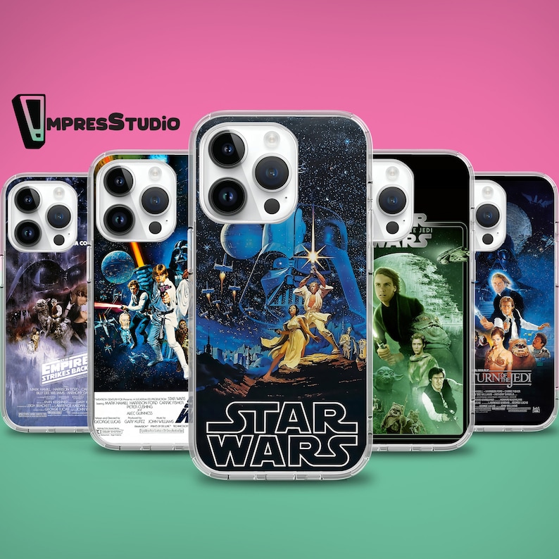 Star Wars Movie Poster Phone Case for iPhone 17 Air 16e 16 15 Case for ...