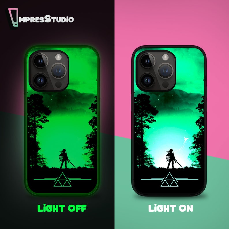 The Legend of Zelda Video Game Glow in the Dark Phone Case - Etsy