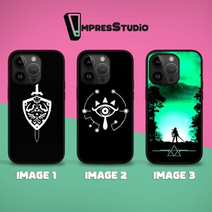 The Legend of Zelda Video Game Glow in the Dark Phone Case for iPhone 16e 16 15 14 13 12 Case ...