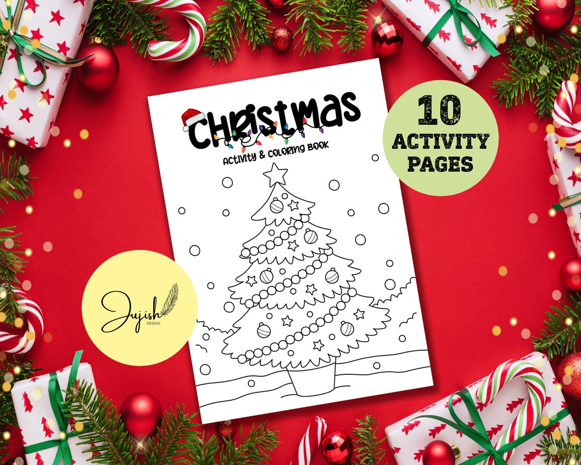 Printable Christmas Activity Book 10 Christmas Activities - Etsy