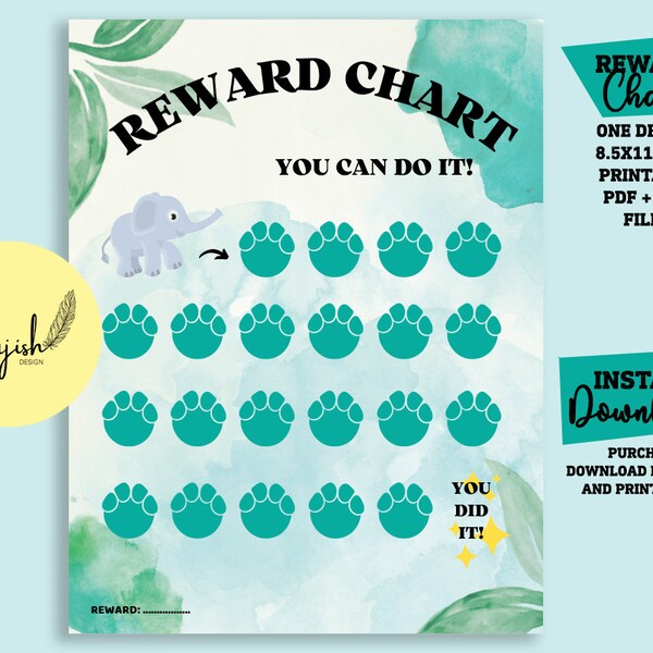 Elephant Card Chart - Etsy