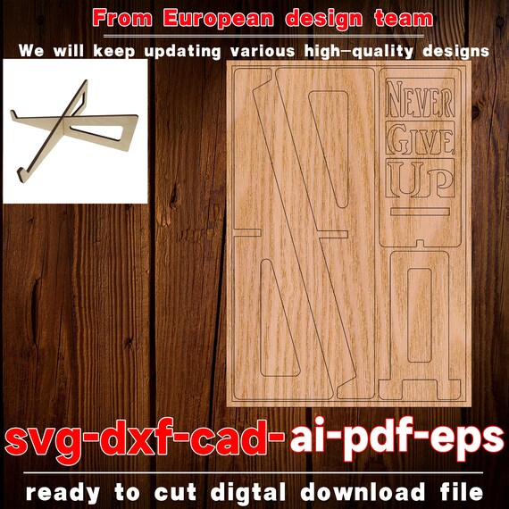 Plate Stands SVG-DXF-CDR Files Plate Display Stand Book | Etsy