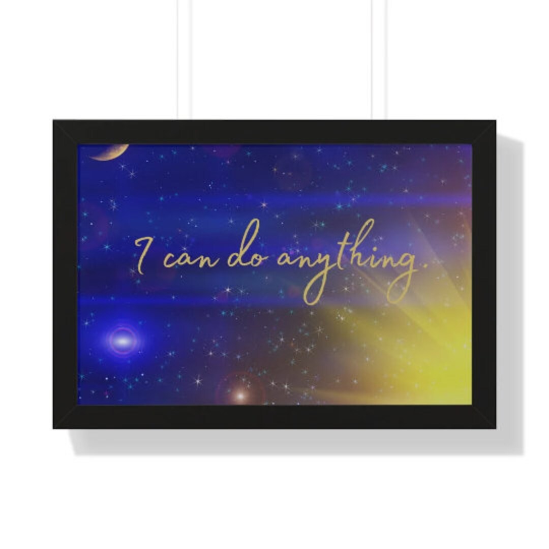 Positive Affirmation "i Can Do Anything" Digital Download Poster 24 X ...