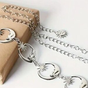 Chain Belt /sun and Moon Chain Belt / - Etsy