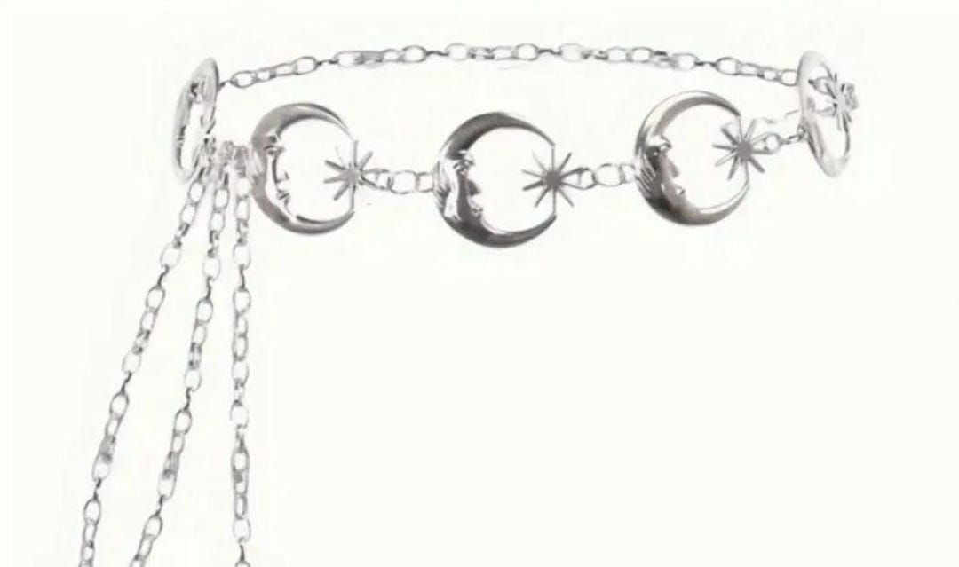 Chain Belt /sun and Moon Chain Belt / - Etsy