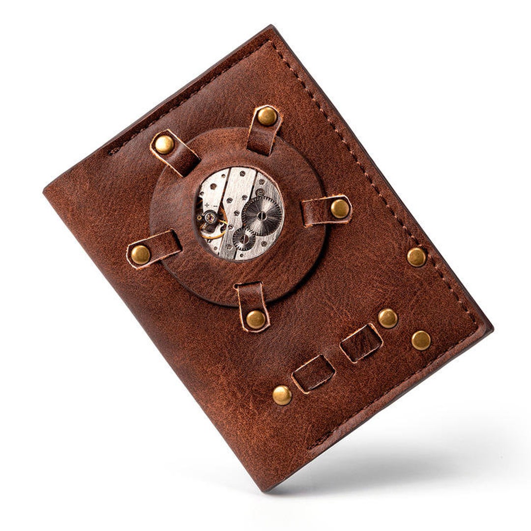 Steampunk Style Retro Industrial Creative Style Short Wallet Coin Purse ...