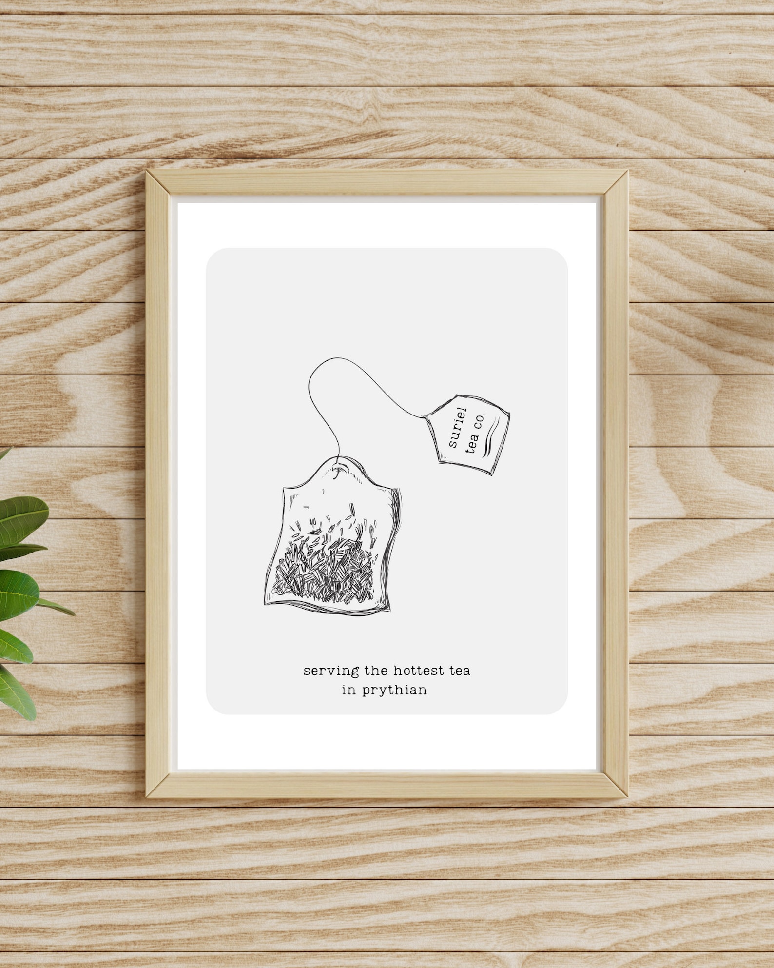 Suriel Tea Co Hottest Tea in Prythian ACOTAR Digital Art - Etsy