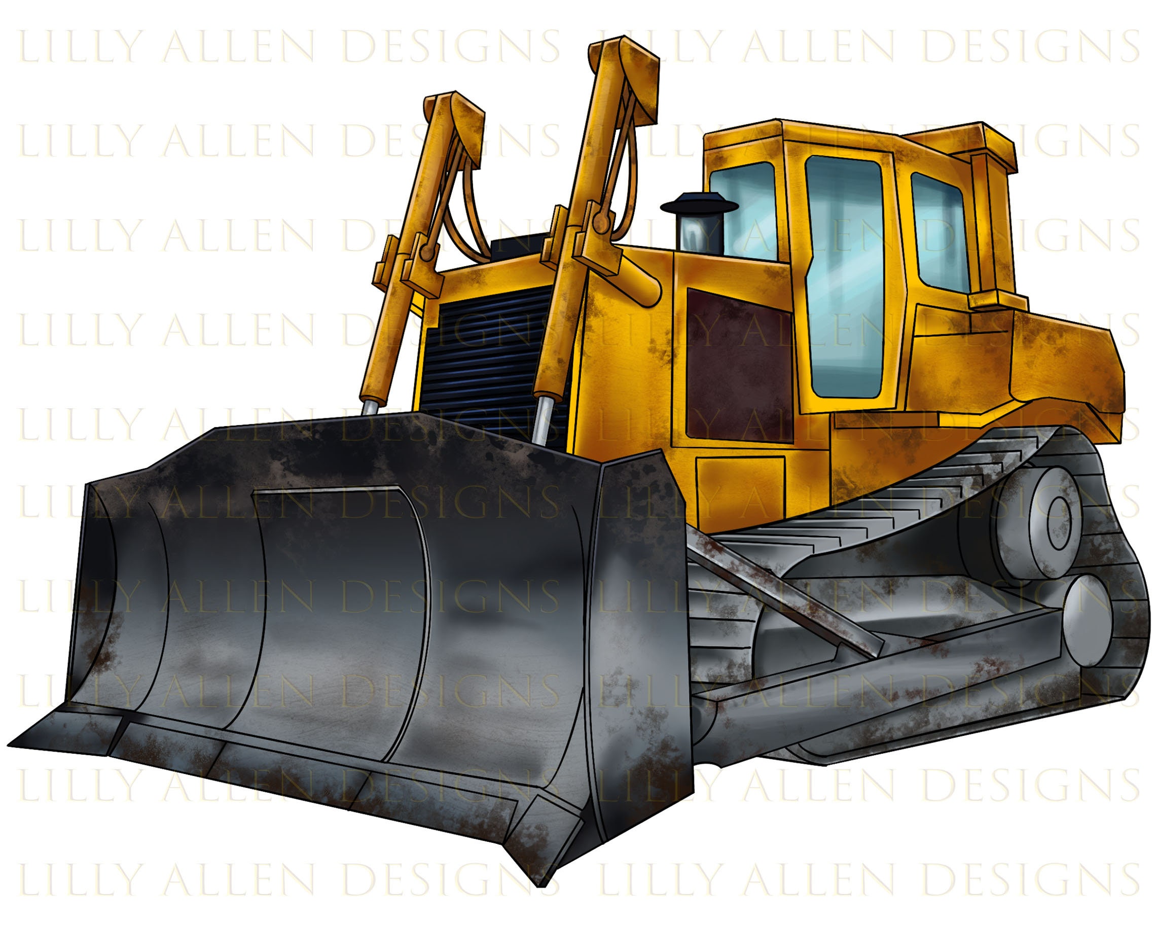 Cat Mini Mover Bulldozer Clipart