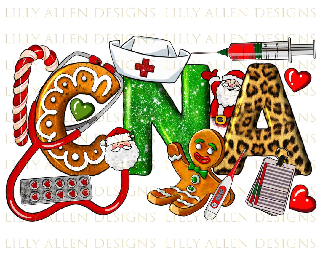 Western Christmas CNA Certified Nursing Assistant Png Sublimation ...