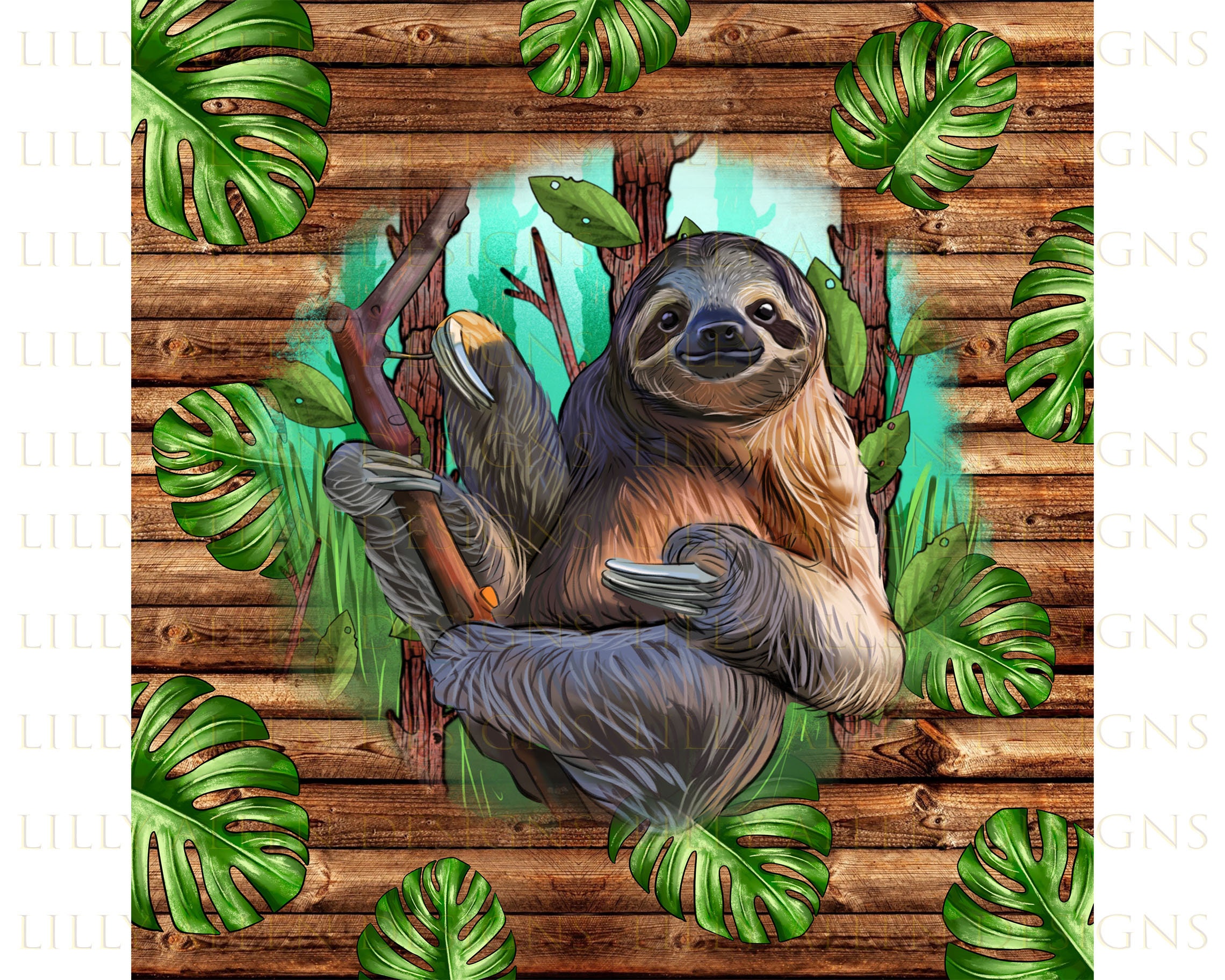 Cute Sloth Wind Spinner Png Sublimation Designwind Spinner - Etsy Canada