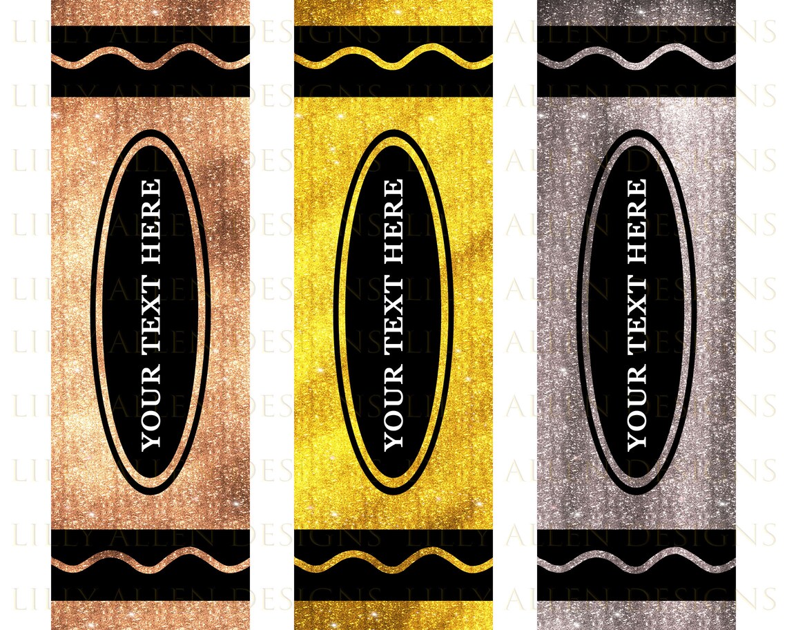 Customize Crayons Pen Wraps Png Sublimation Design - Etsy