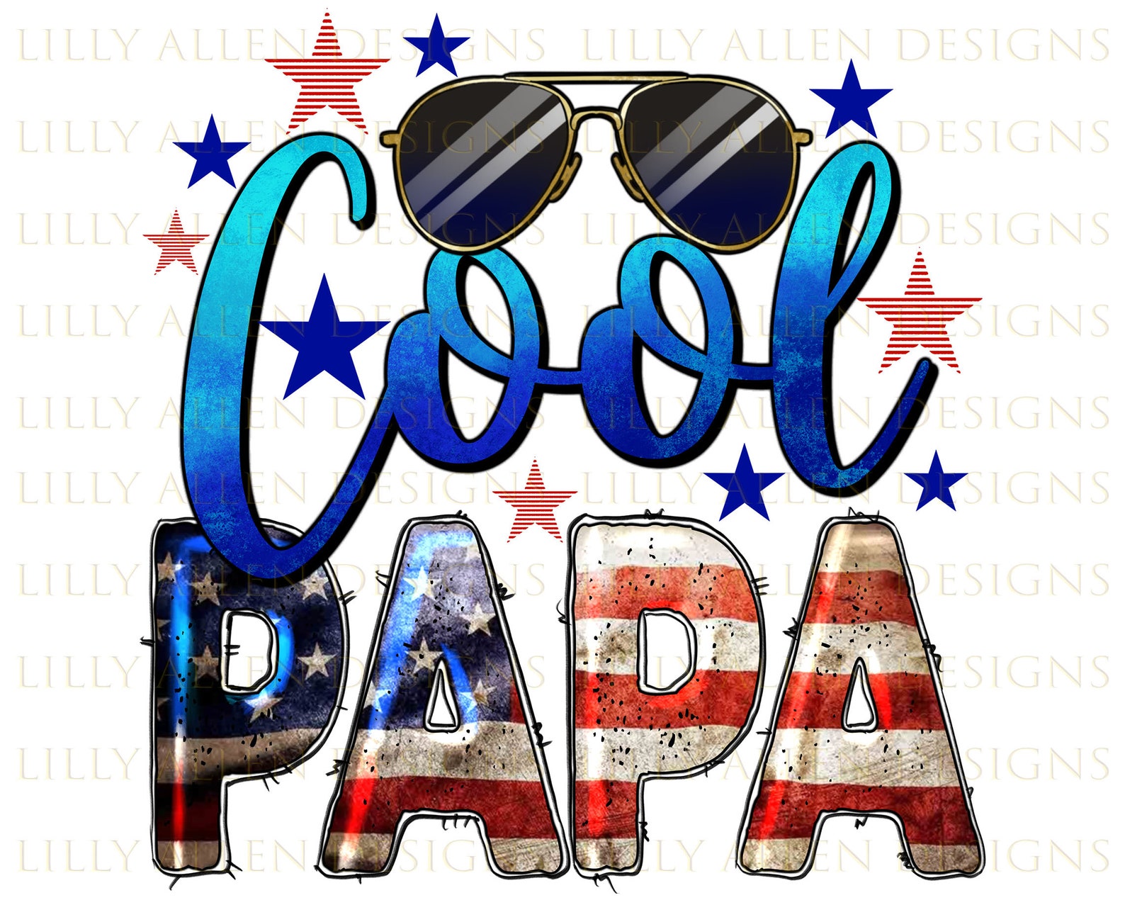 Cool Papa American Flag Png Dad Sublimation Design Dad Png - Etsy