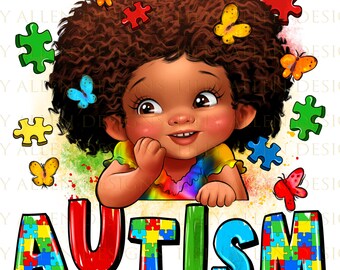 I'm Perfect Autism Black Girl Png Sublimation Design Download, Autism ...