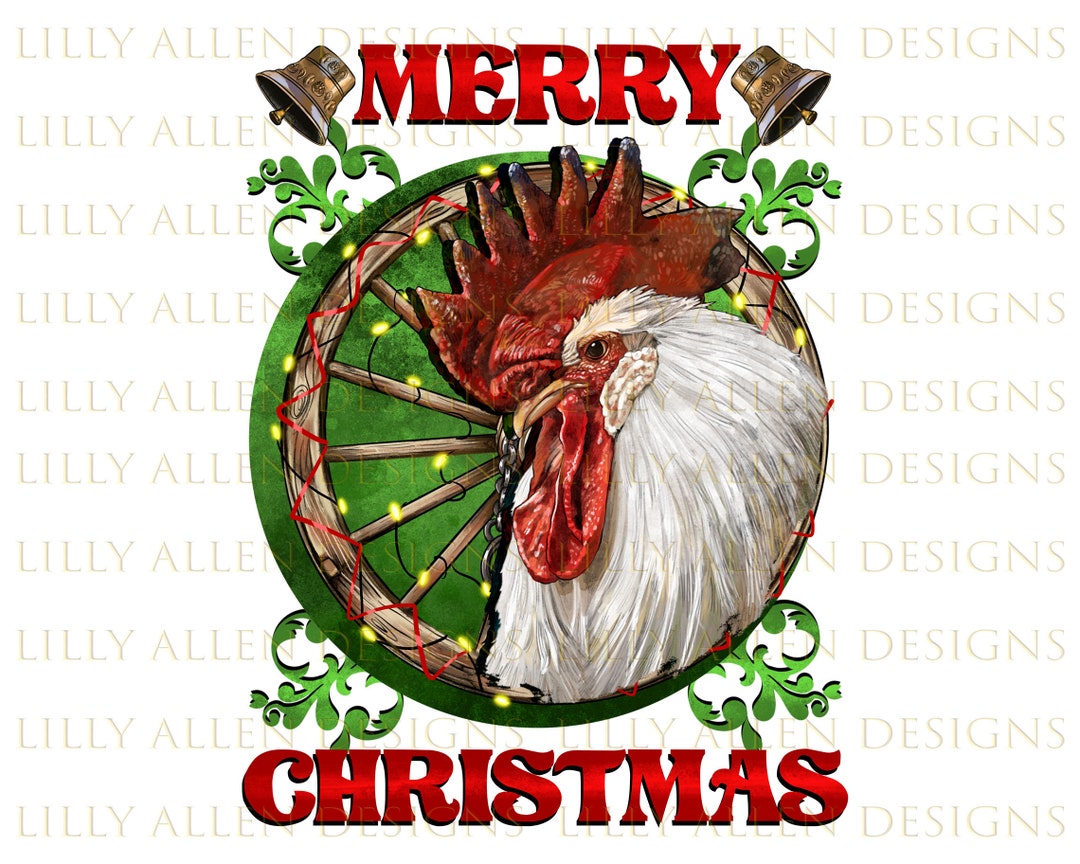 Merry Christmas Rooster Png Sublimation Design,christmas Rooster Png ...
