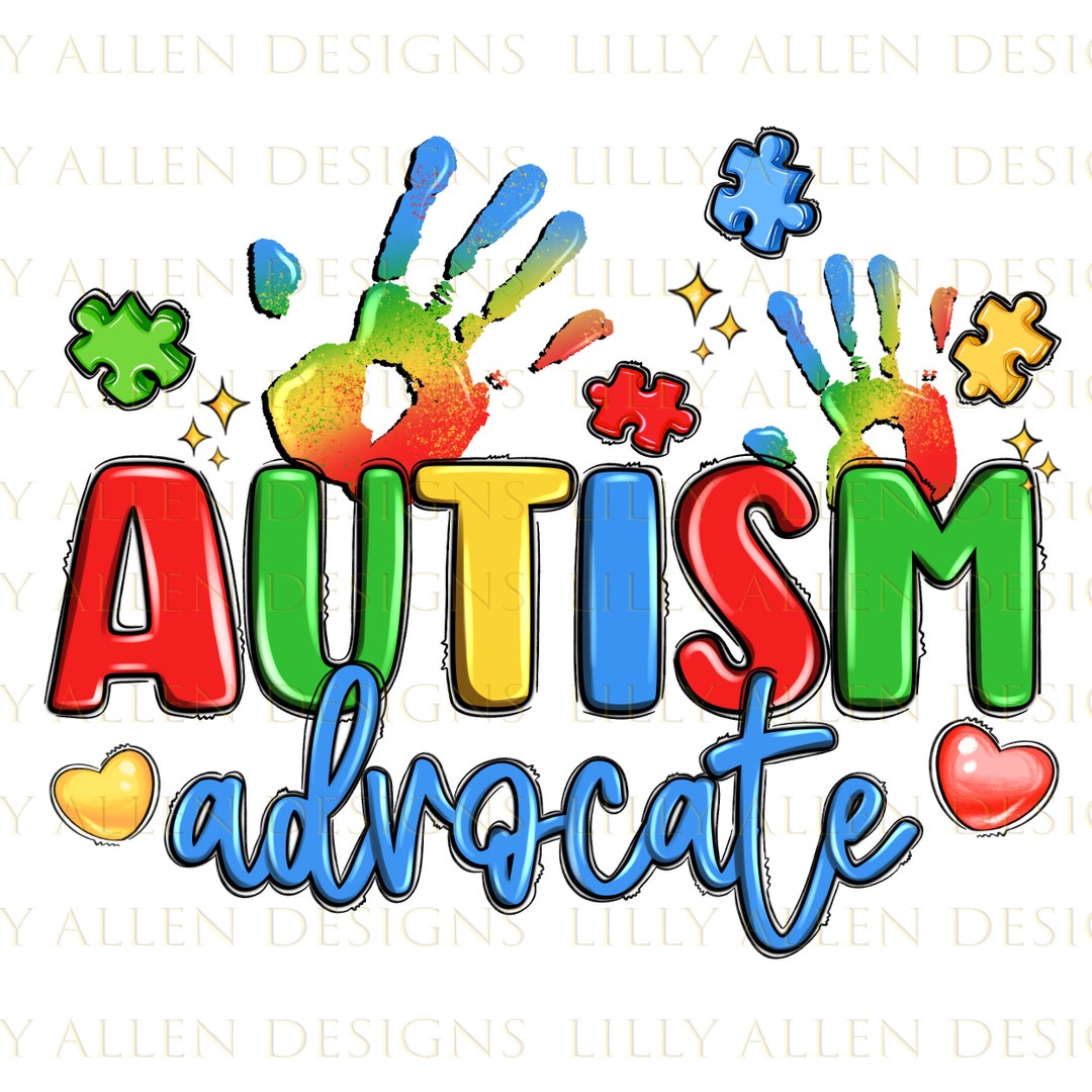 Autism Advocate Png Sublimation Design Download, Autism Awareness Png ...