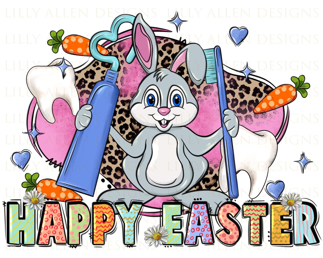 Easter Easter Dental Png Sublimation Design Download, Happy Easter Day ...
