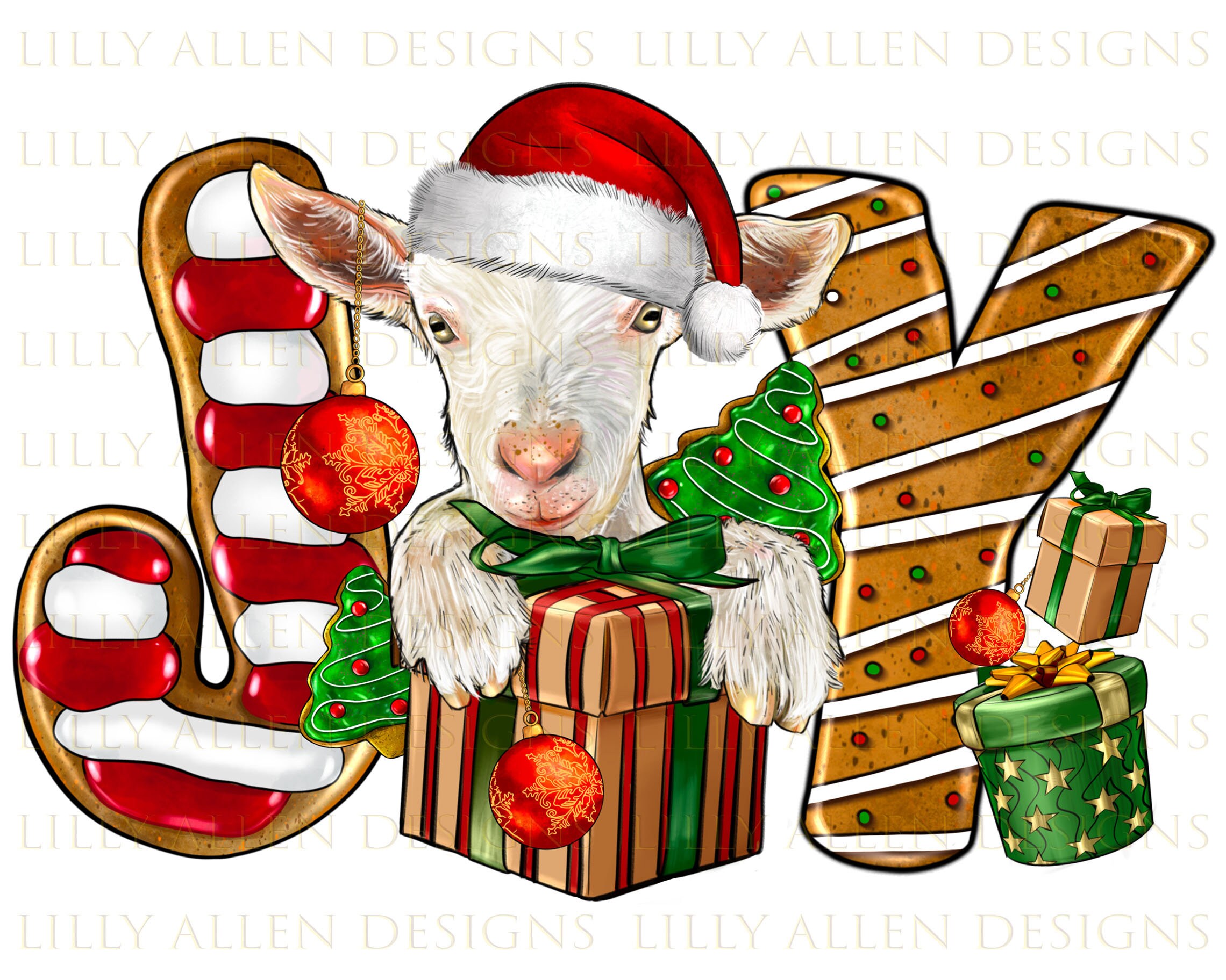 Christmas Baby Goats