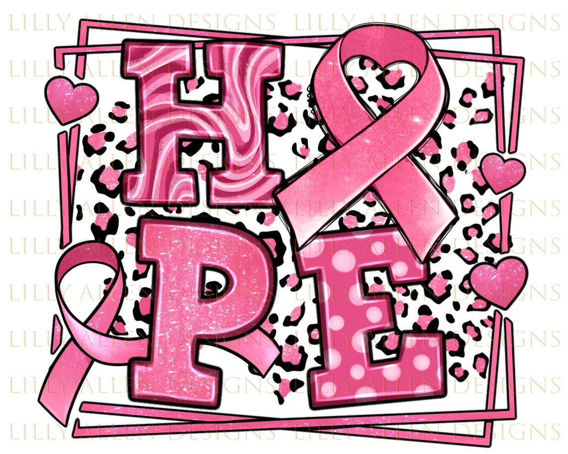 Western Hope Breast Cancer Awareness Ribbon Png Sublimation - Etsy