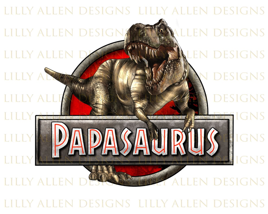 Papasaurus T-Rex Png Diseño de sublimación, Papa Png, Papa Dinosaurio ...