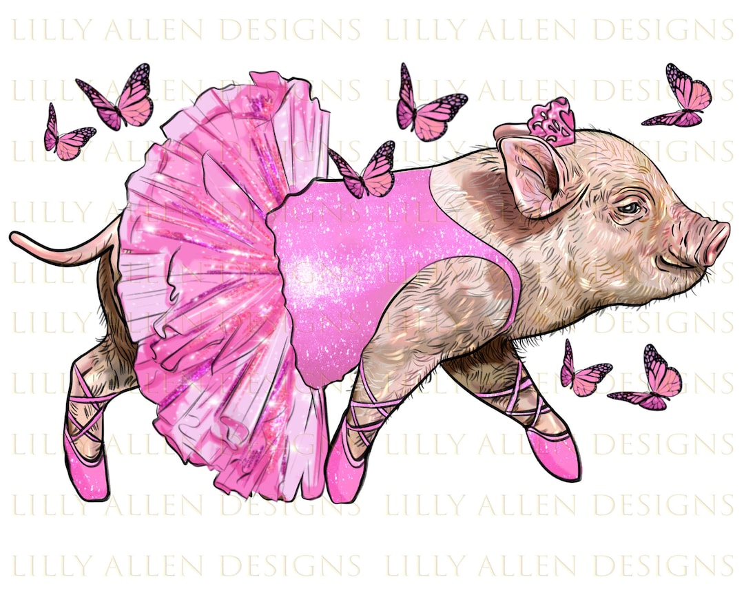 Cute Teacup Pig In Tutus