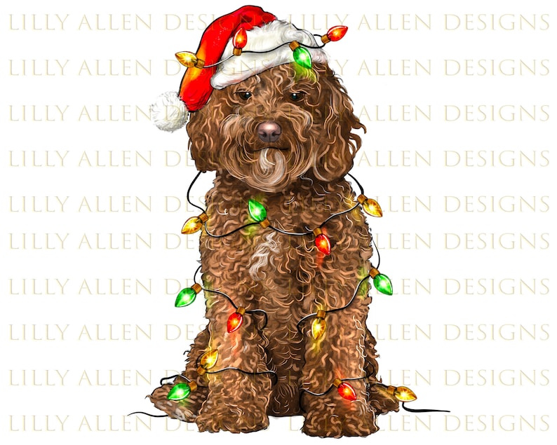 Christmas Labradoodle Dog Png Sublimation Design Christmas - Etsy