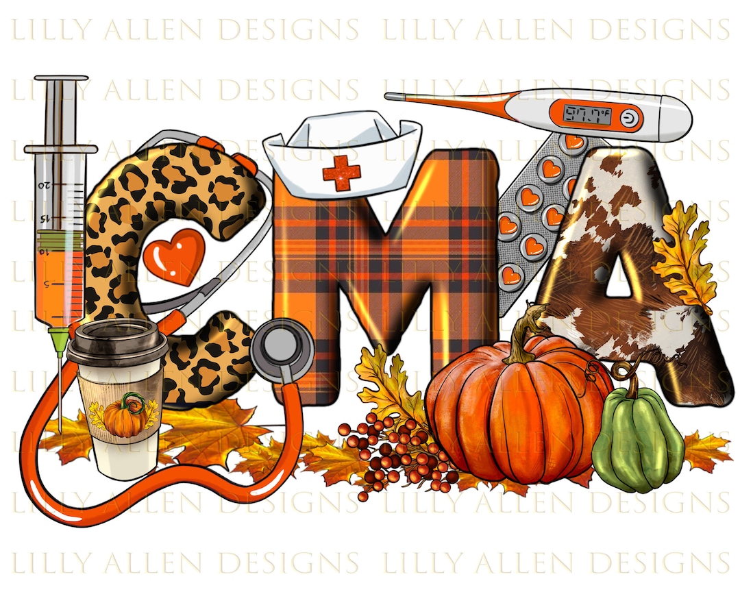 Fall CMA Certified Medical Assistant Png Sublimation Design, Fall Png ...