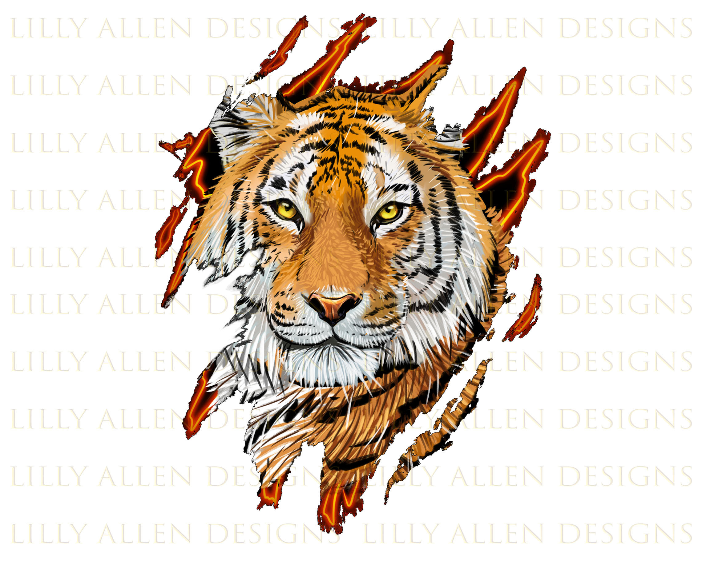 Memphis Tiger Tattoo Designs