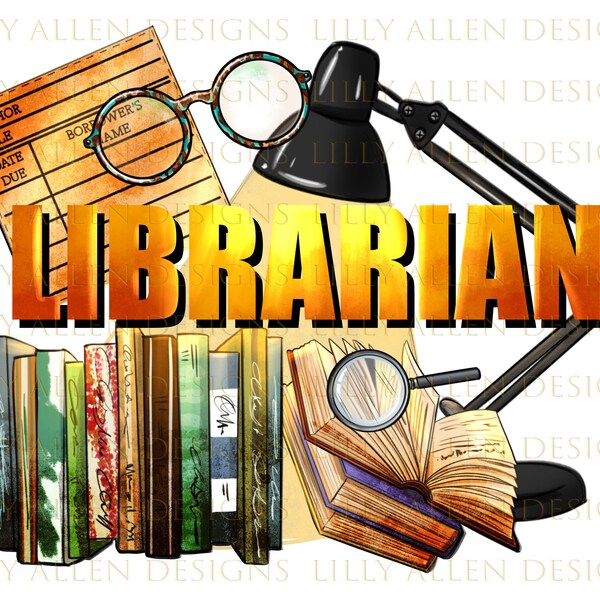 Librarian Clipart - Etsy