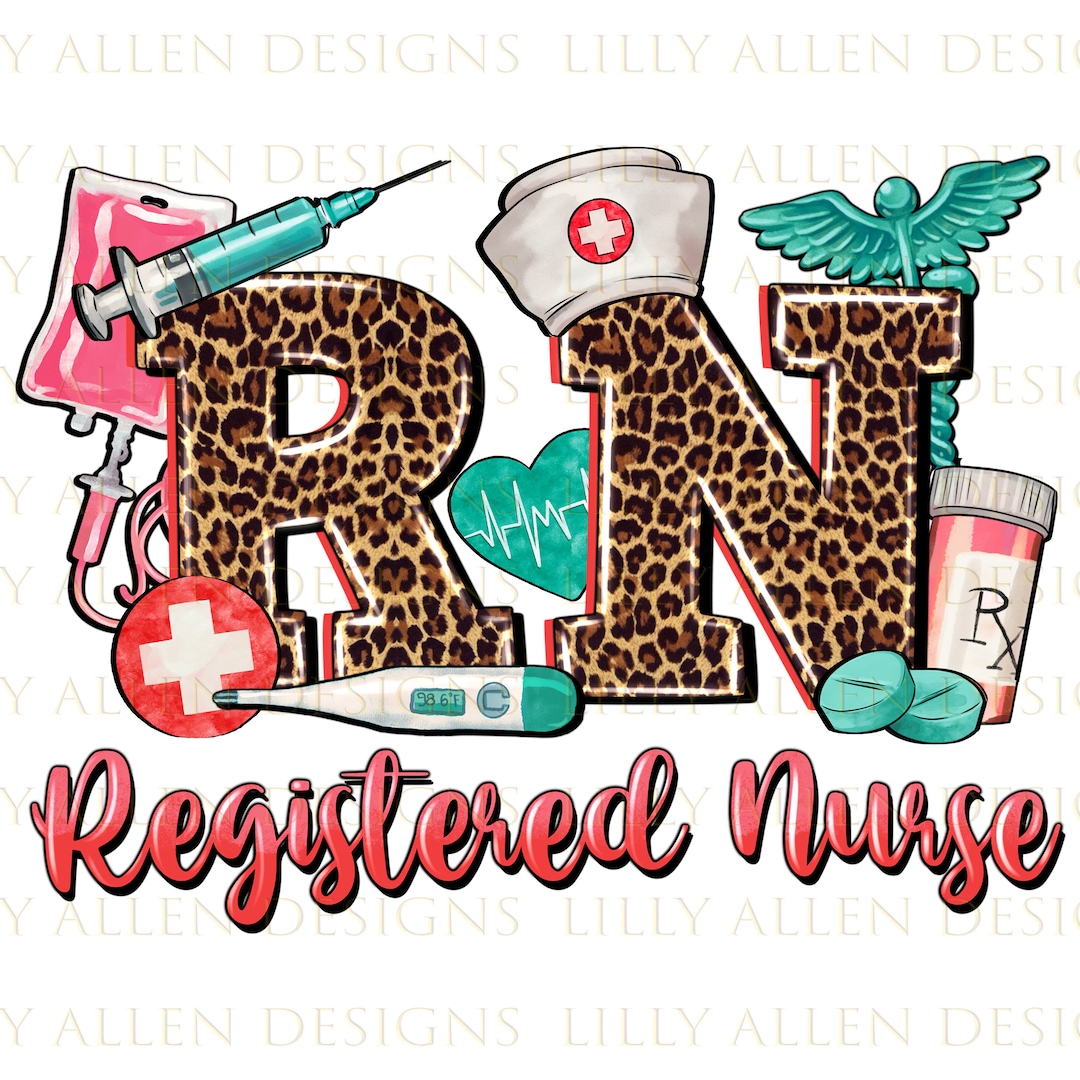 RN Registered Nurse Png Sublimation Design Download, Registered Nurse ...