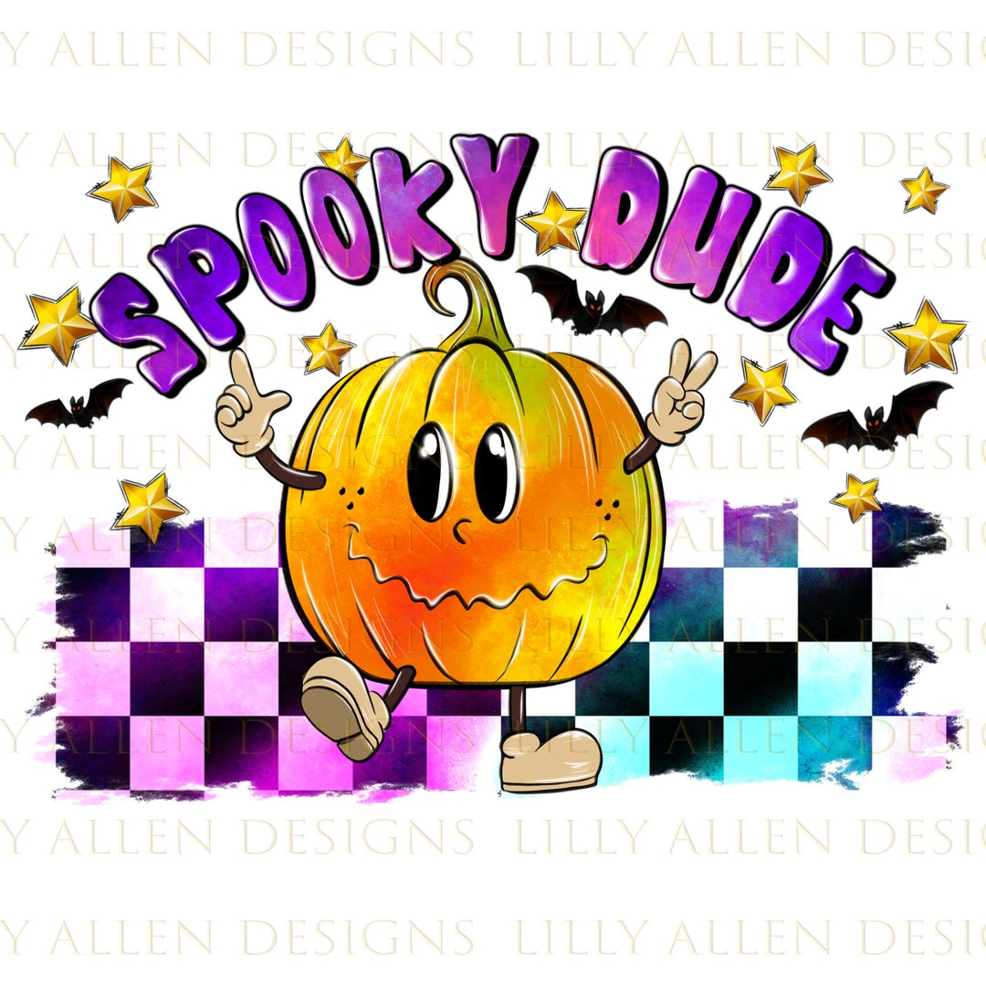 Spooky Dude Png Sublimation Design Download Happy Halloween - Etsy