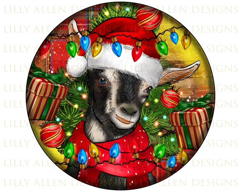 Alpine Goat Christmas Ornament Png Alpine Goat Png Western - Etsy