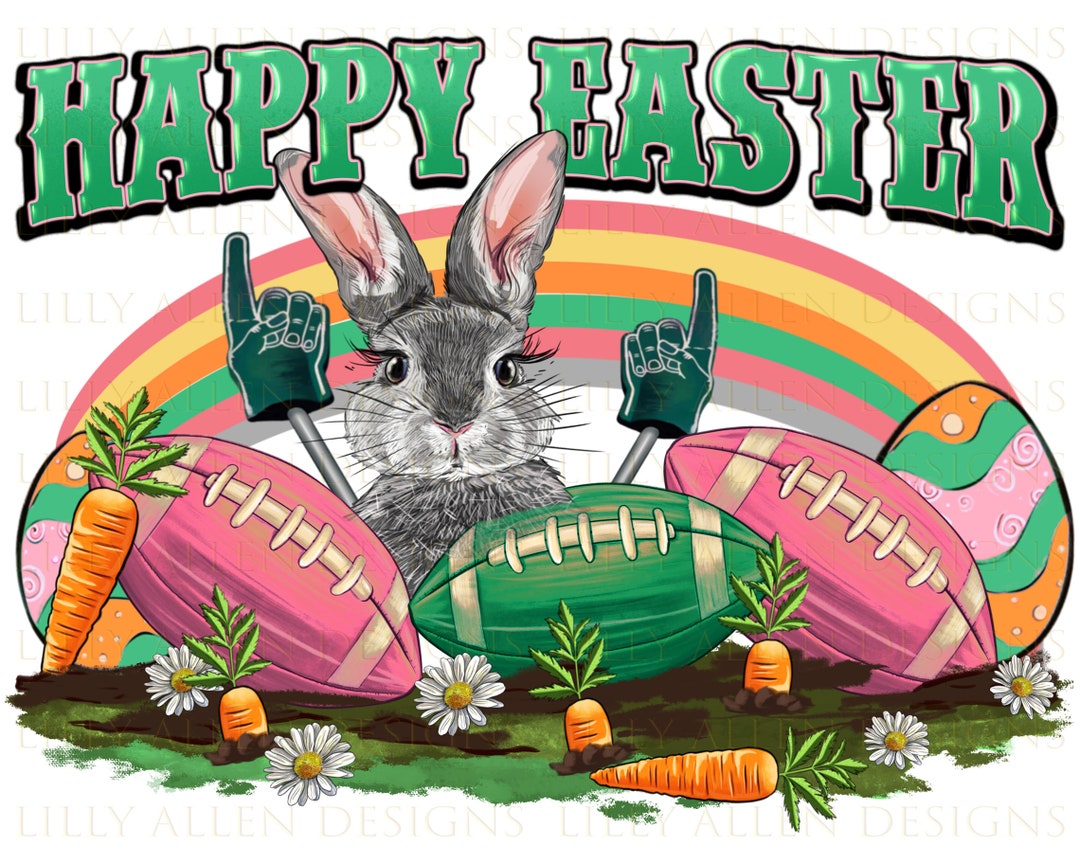 Happy Easter Day Football Png Sublimation Design Download, Easter Day ...