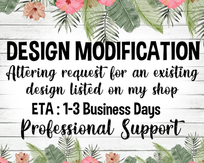 Design Modification Listing Modified Design Png Modify - Etsy