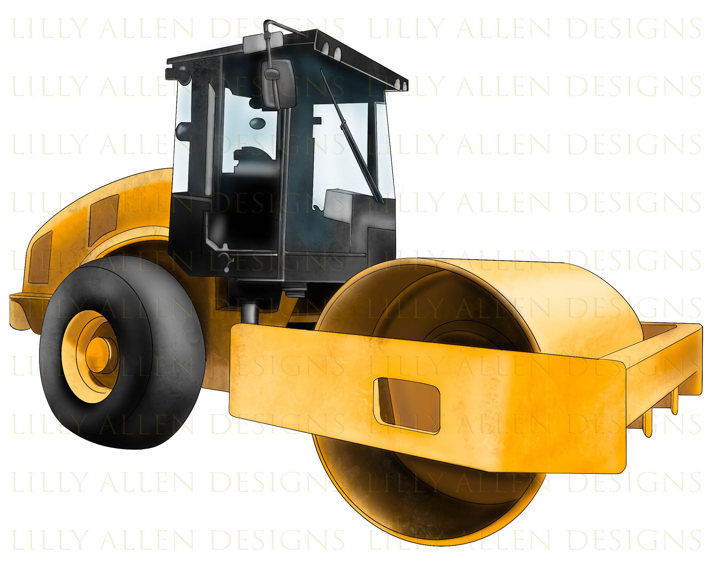 Compactor Illustrations Png Digital Download Tractor - Etsy