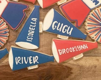 Cheerleader With Megaphone Cookie Cutter - Etsy